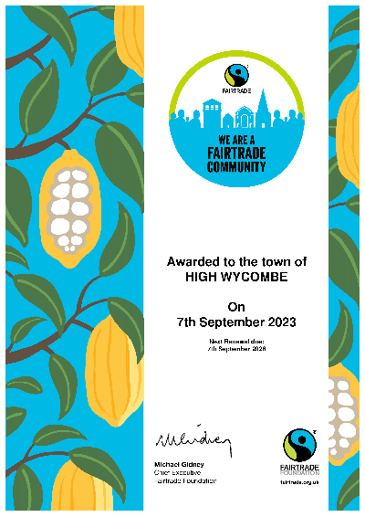 Fairtrade Town becomes Fairtrade Community - Wycombe For Fairtrade